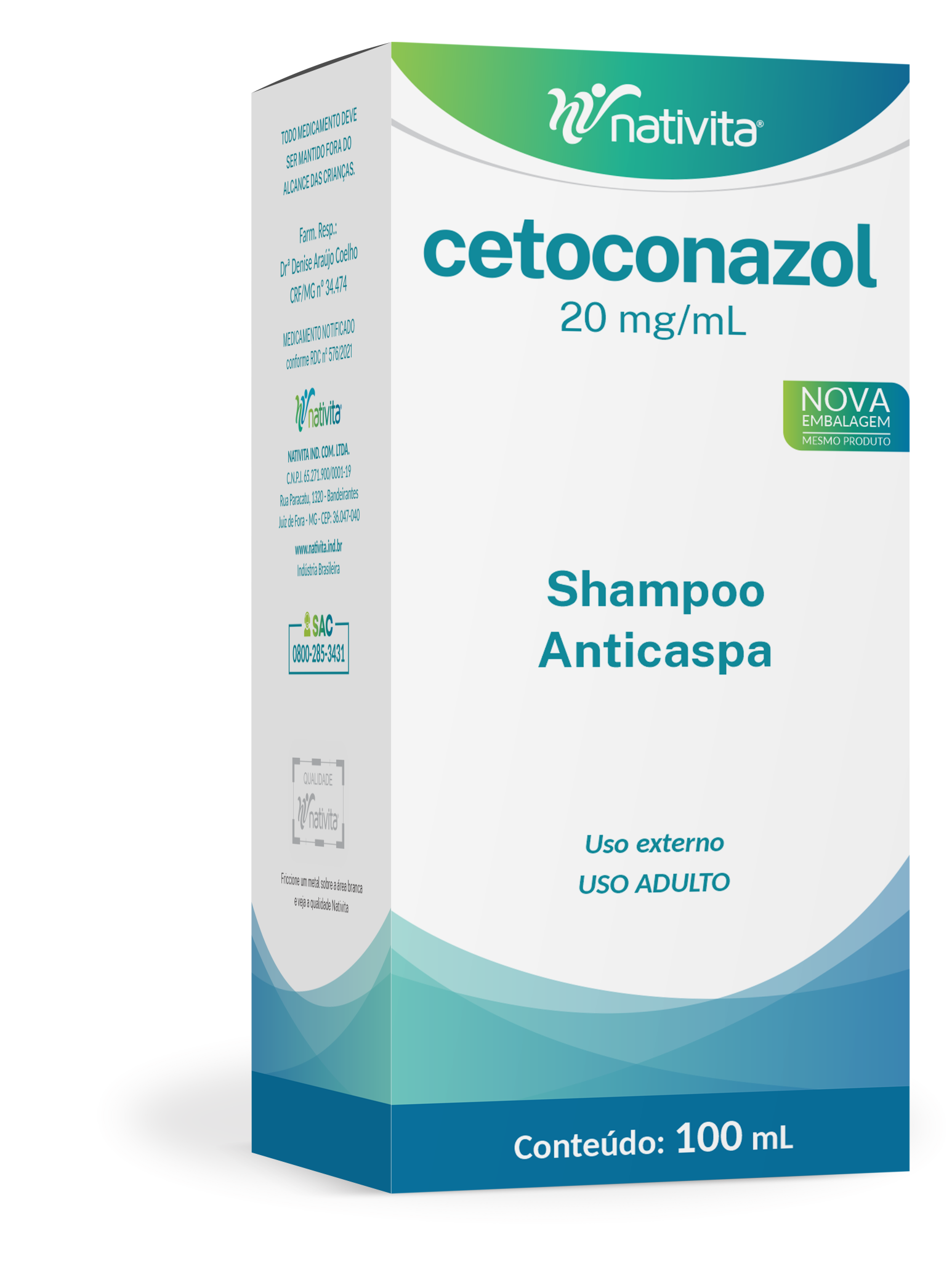Cetoconazol Shampoo - Nativita
